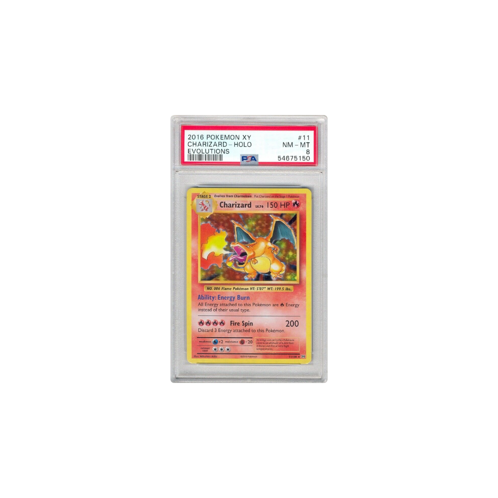 Pokemon - 2016 Charizard #11 XY Evolutions Holo PSA 8 - DYLI
